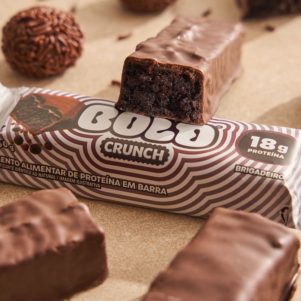 Barra de Proteína Crunch Sabor Brigadeiro Bold 60g