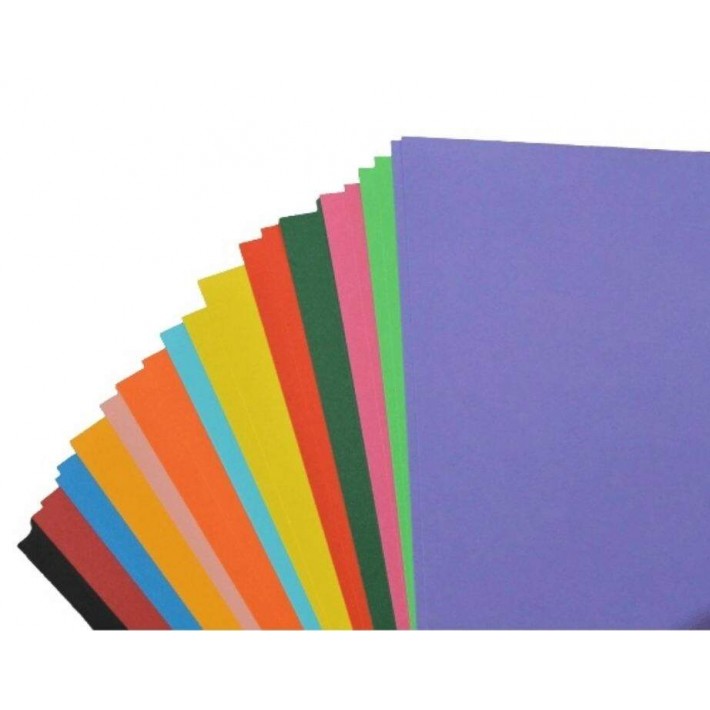 Papel Color Plus 120g 50 Folhas A4 Kit com 10 Cores Diferentes Master ...