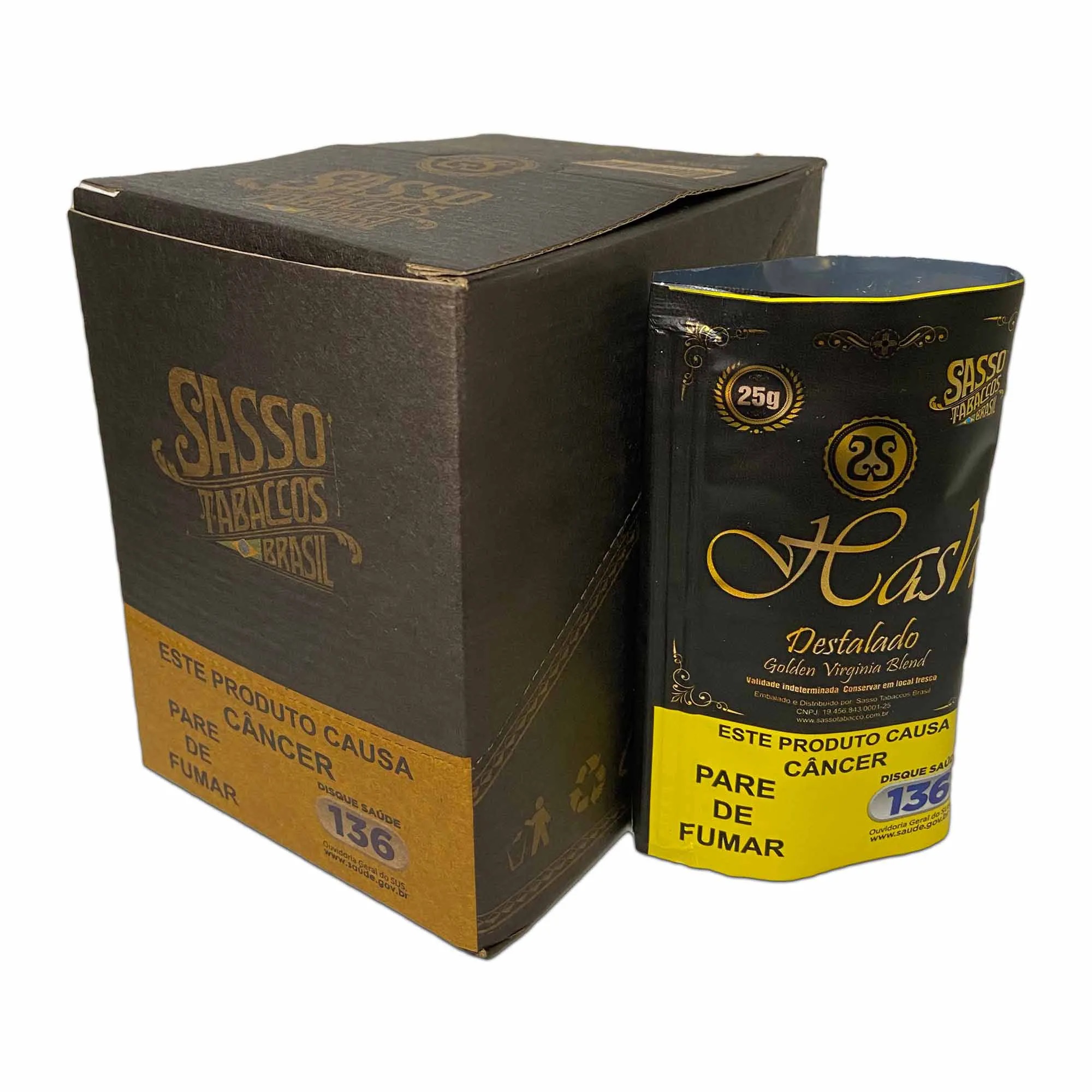 CAIXA SASSO HASH C/10 PACOTES 25g - A BKF HOOHAK é a sua tabacaria ...