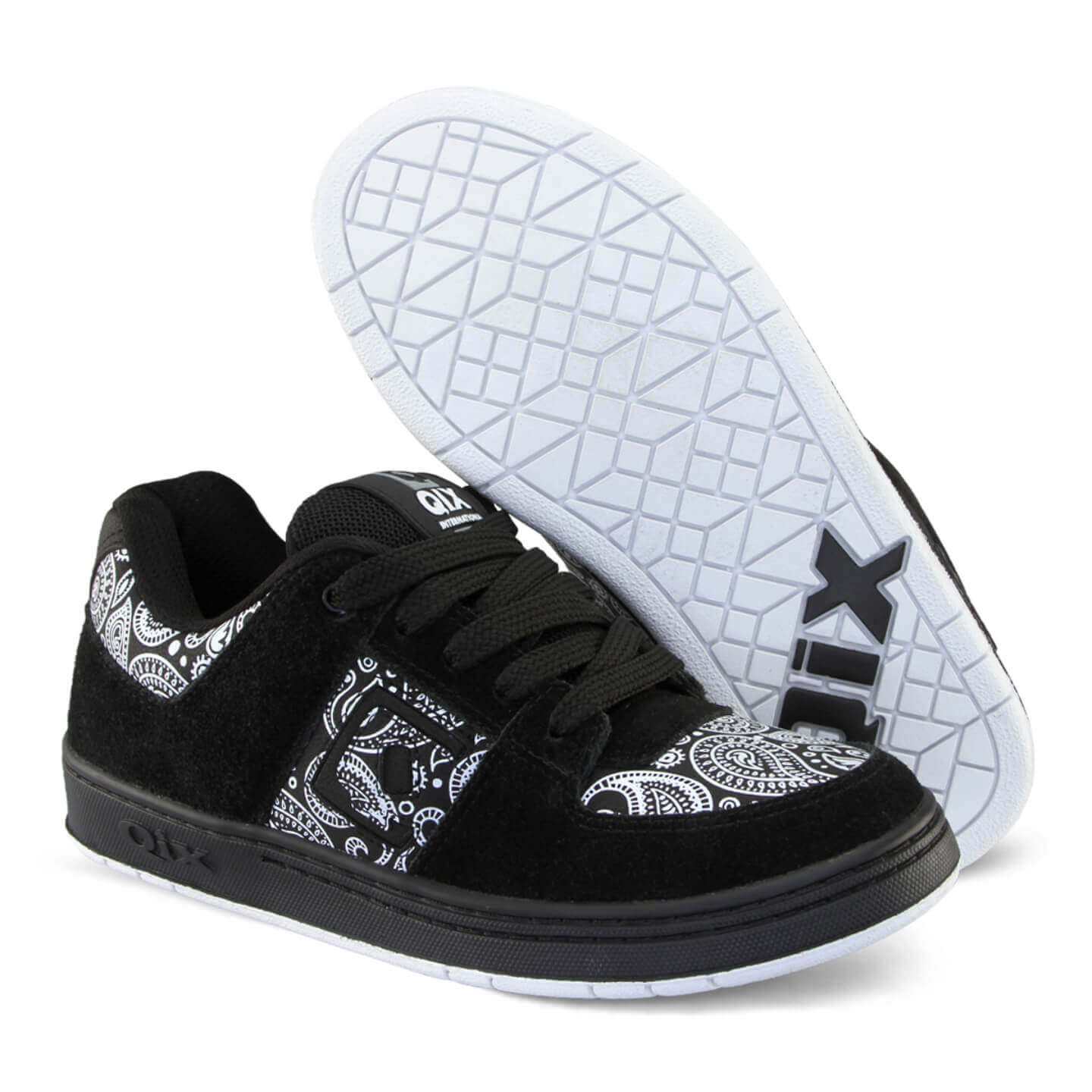 Tênis Qix 90S OG - Preto Branco - Deepipe - A melhor Skate Surf Shop do Brasil