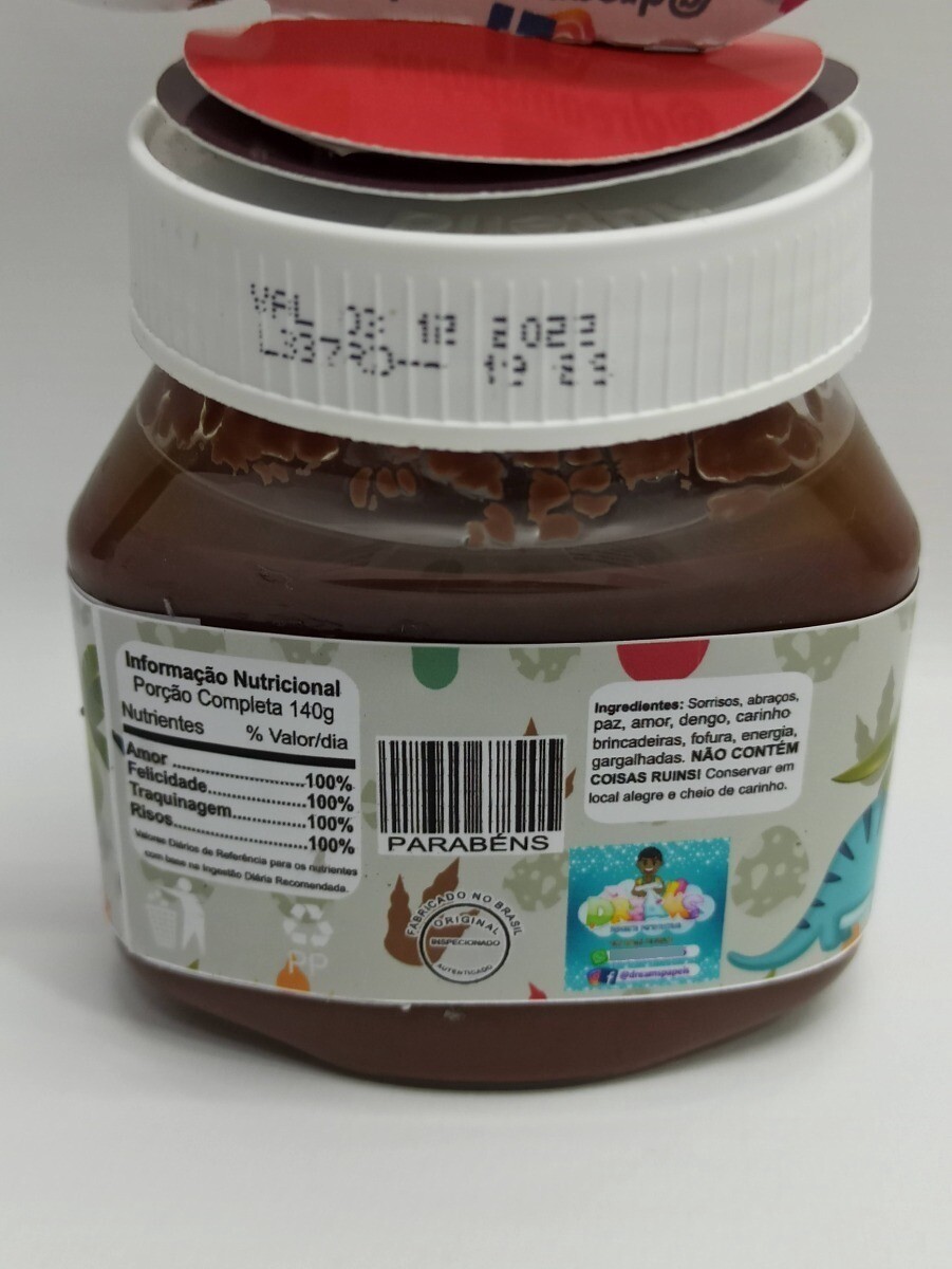 Rotulo De Pote De Nutella