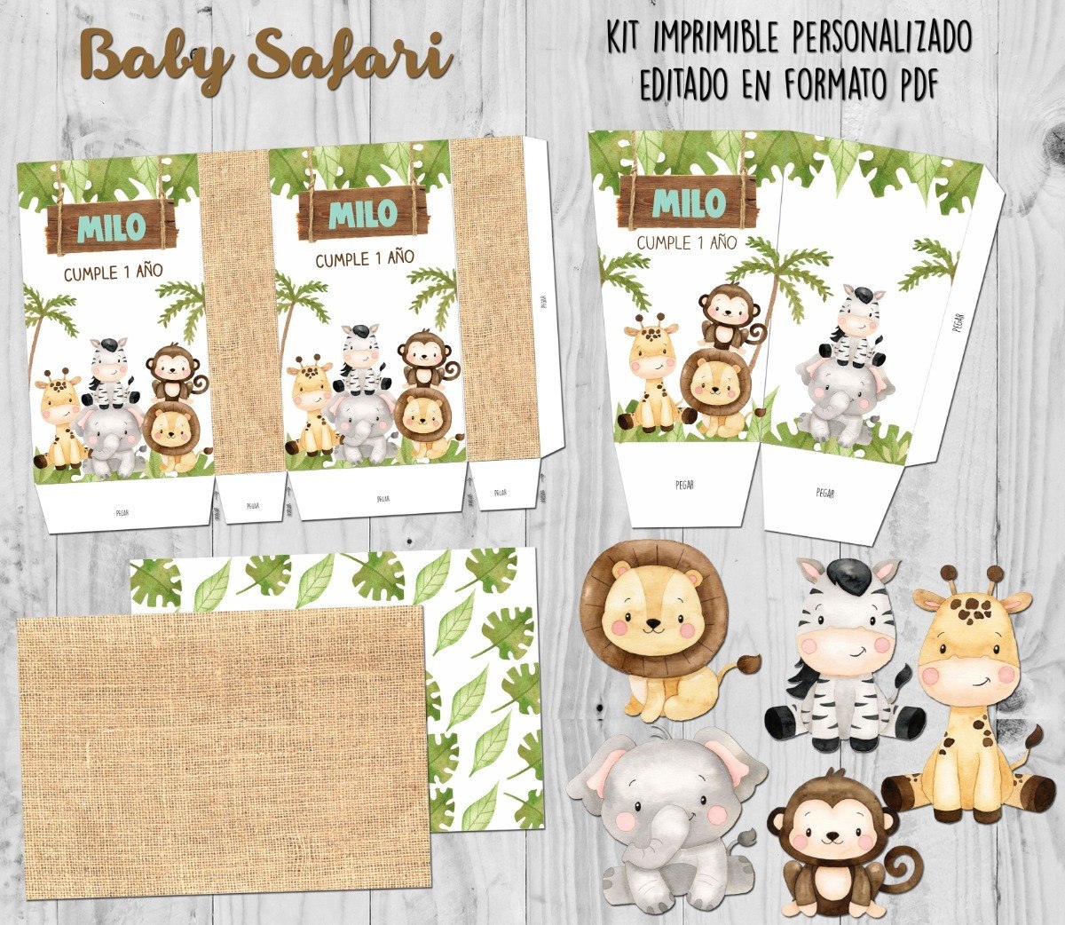 Fondos De Safari Imprimibles Fiestapapelera (@fiestapapelera)