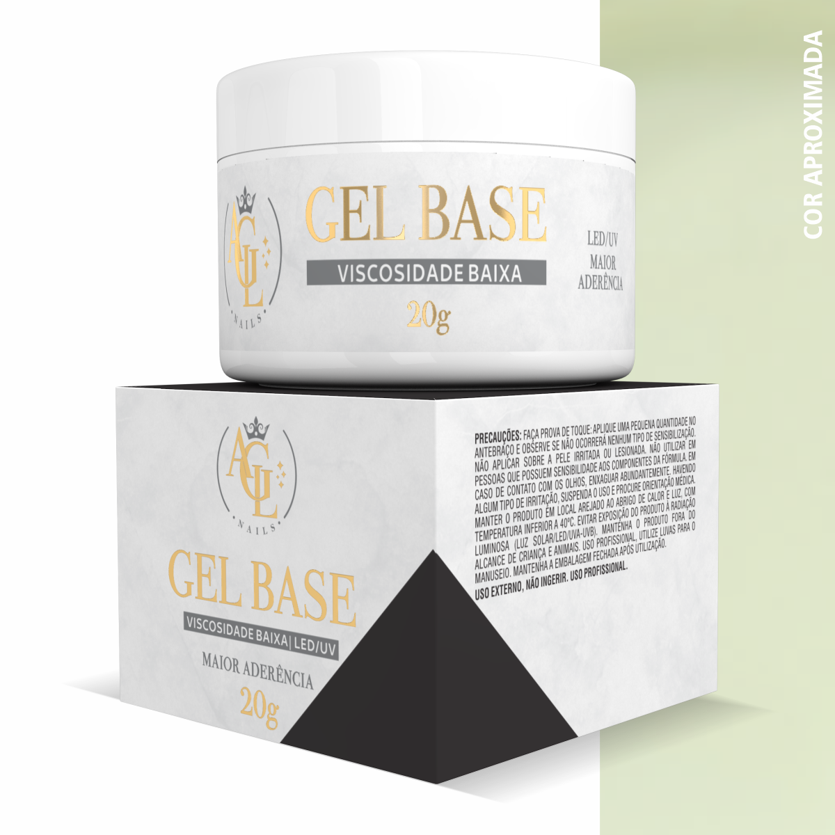 AGL Gel Base Baixa Viscosidade 20g - AGL Nails