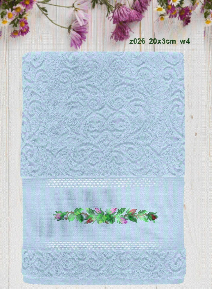 Matriz Bordado Gráfico Ponto Cruz Rosas Cantos Barrinha Z026