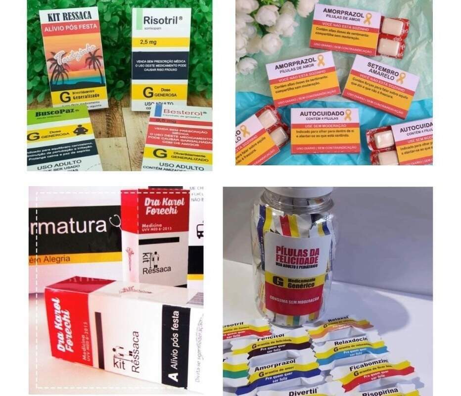 Pack de Arquivos de Corte Caixas Remedios Festa Ressaca - Studio