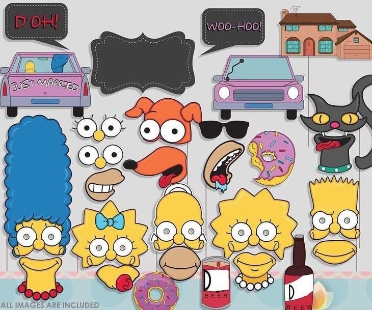 Kit Imprimible Candy Bar Los Simpsons 100% Editable