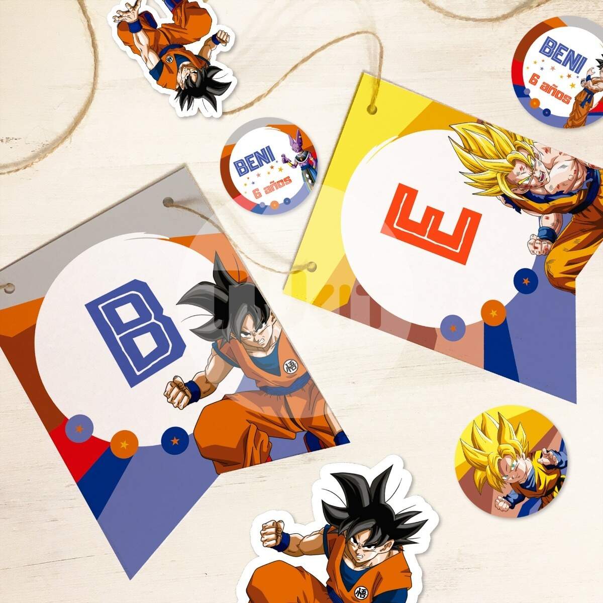 Kit Imprimible Dragonball Dragon Ball Goku Candy Bar Tukit
