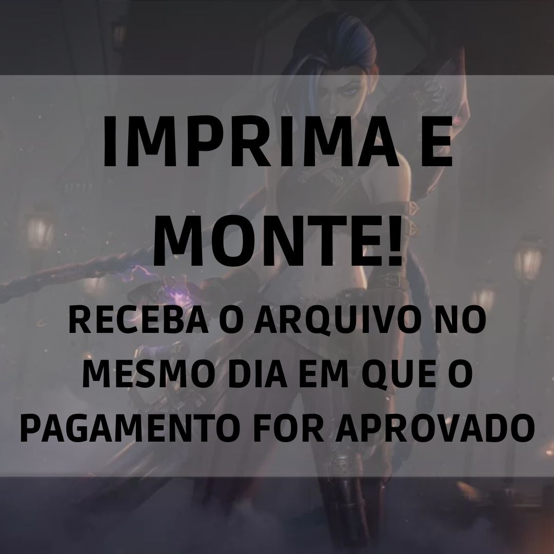 Projeto Jayce Arcane Hammer Papercraft- Pdf-eva