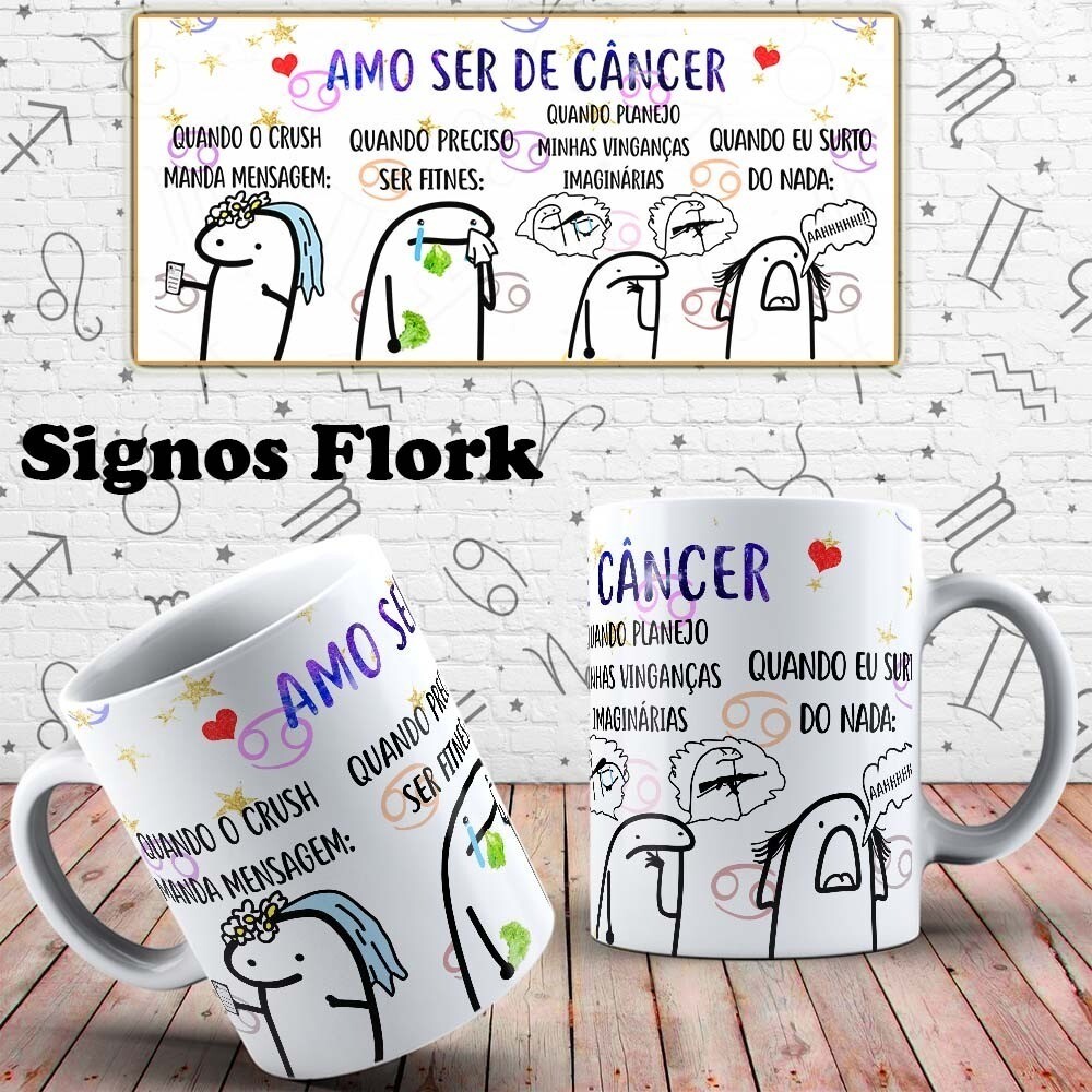 Kit Digital De Sublimação - Signos Flork