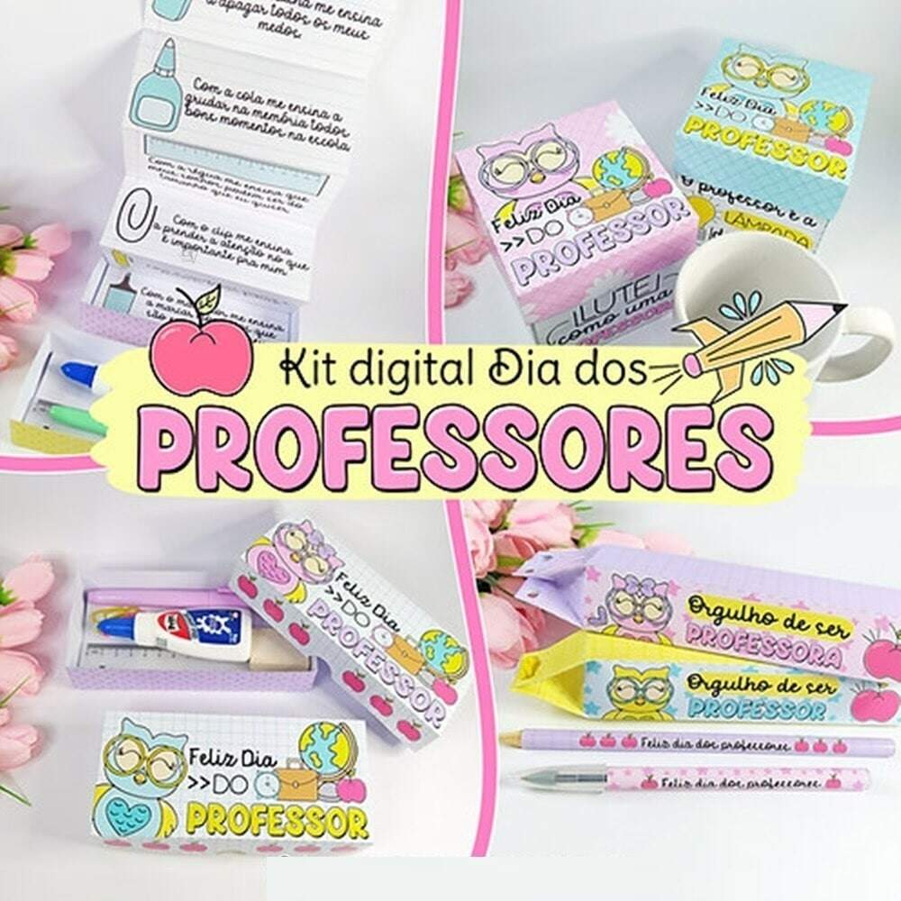 Kit Digital Dia Do Professors - Jpeg E Dxf