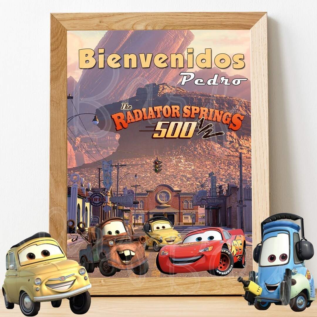 Kit Imprimible Cars Editable Cumpleaños Candy Bar