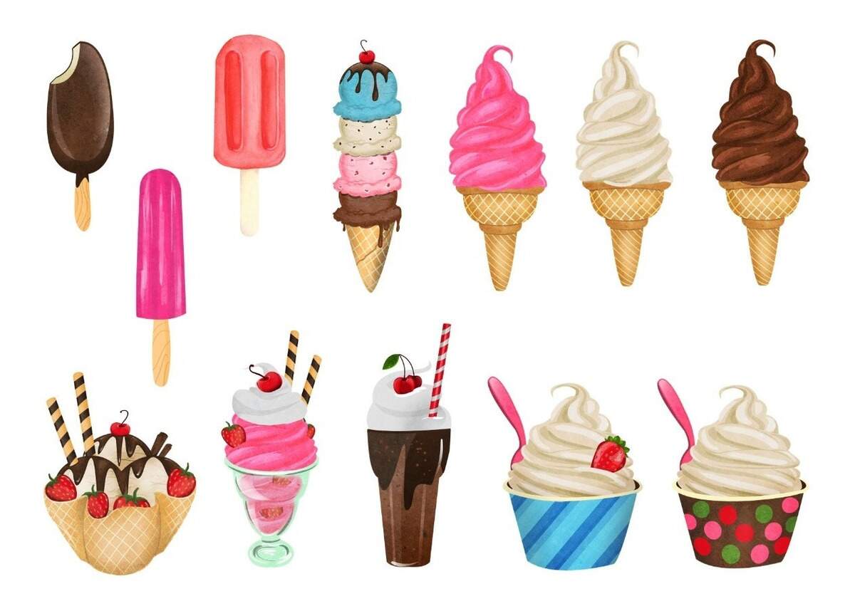 Kit Imprimible Letras 3d Editables Helados Ice Cream