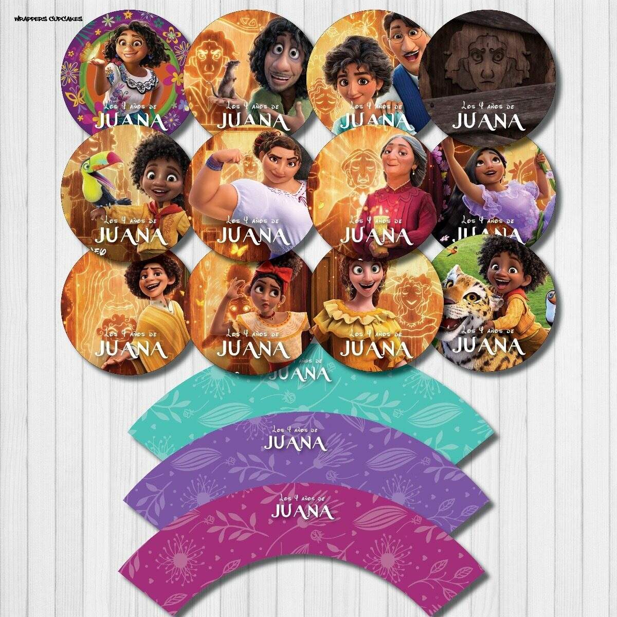 Kit Imprimible Personalizado Encanto Candy Deco Invitacion