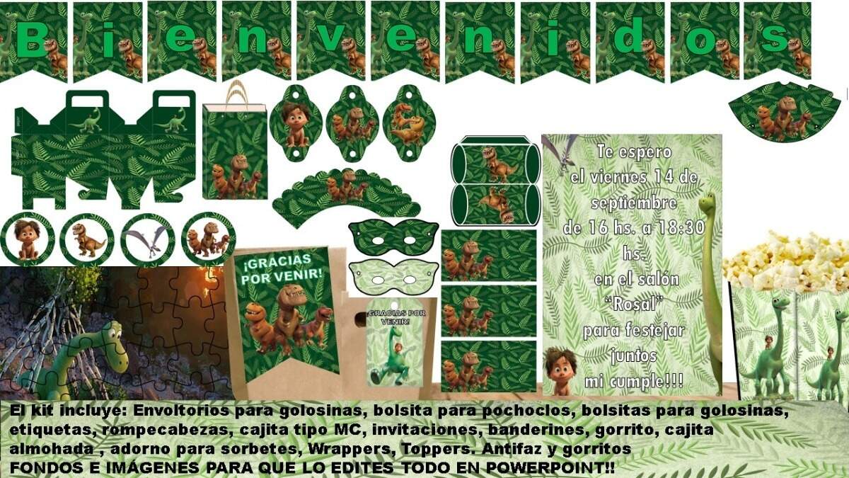 Kit Imprimible Un Buen Dinosaurio