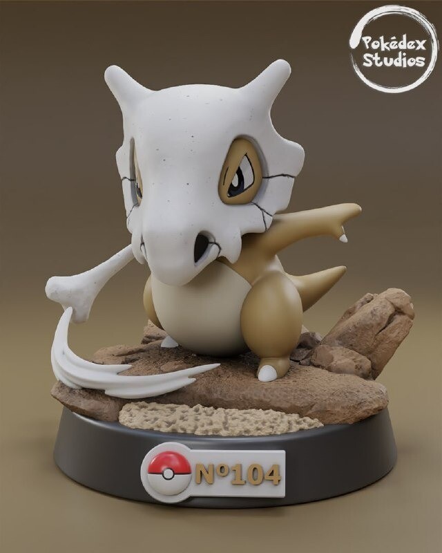 Pokemon Cosplay Cubone Archivo Stl Para Impresion 3d