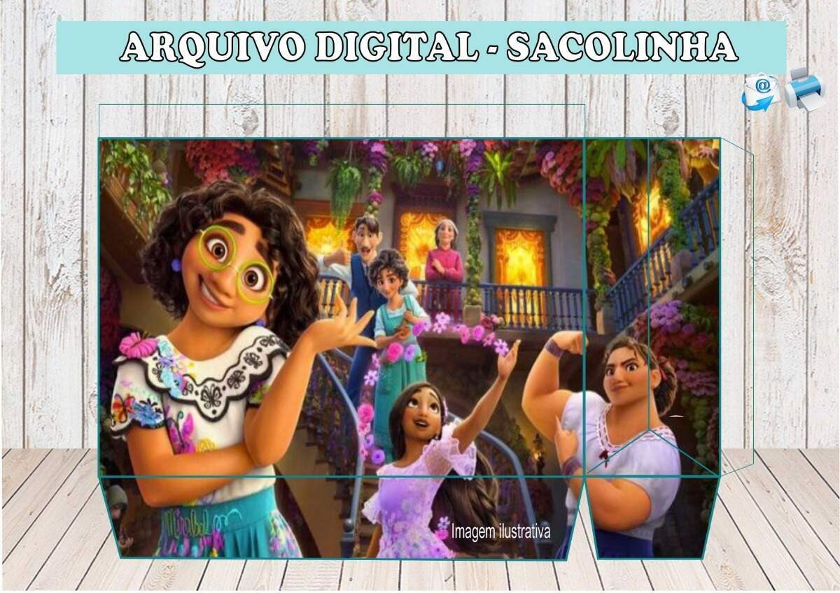 Arquivo Digital Sacolinha Encanto Familia Madrigal