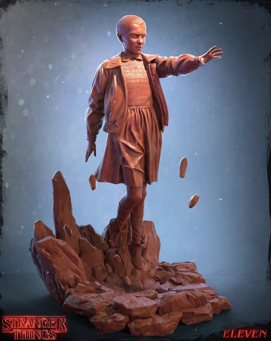 Eleven, Stranger Things - Arquivo Stl - Impressora 3d