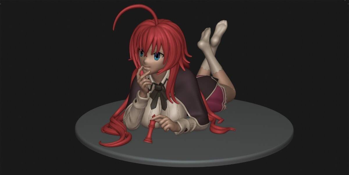 High School Dxd Rias Gremory Stl Obj Impresión 3d