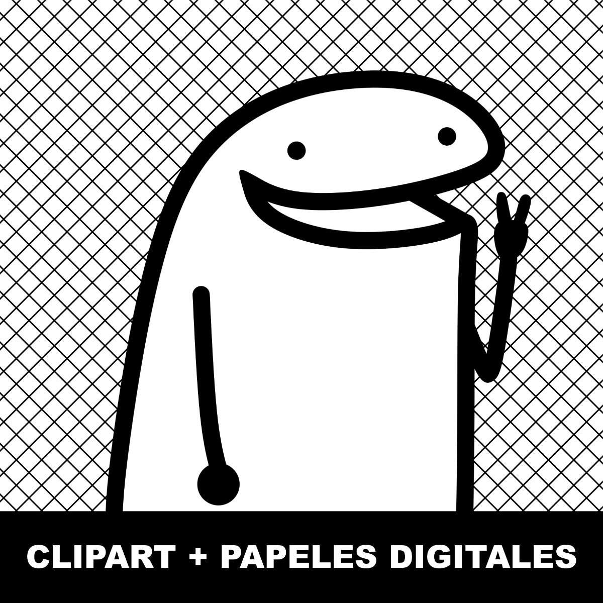 Kit Digital Flork Clipart Imágenes Png + Papeles Digitales