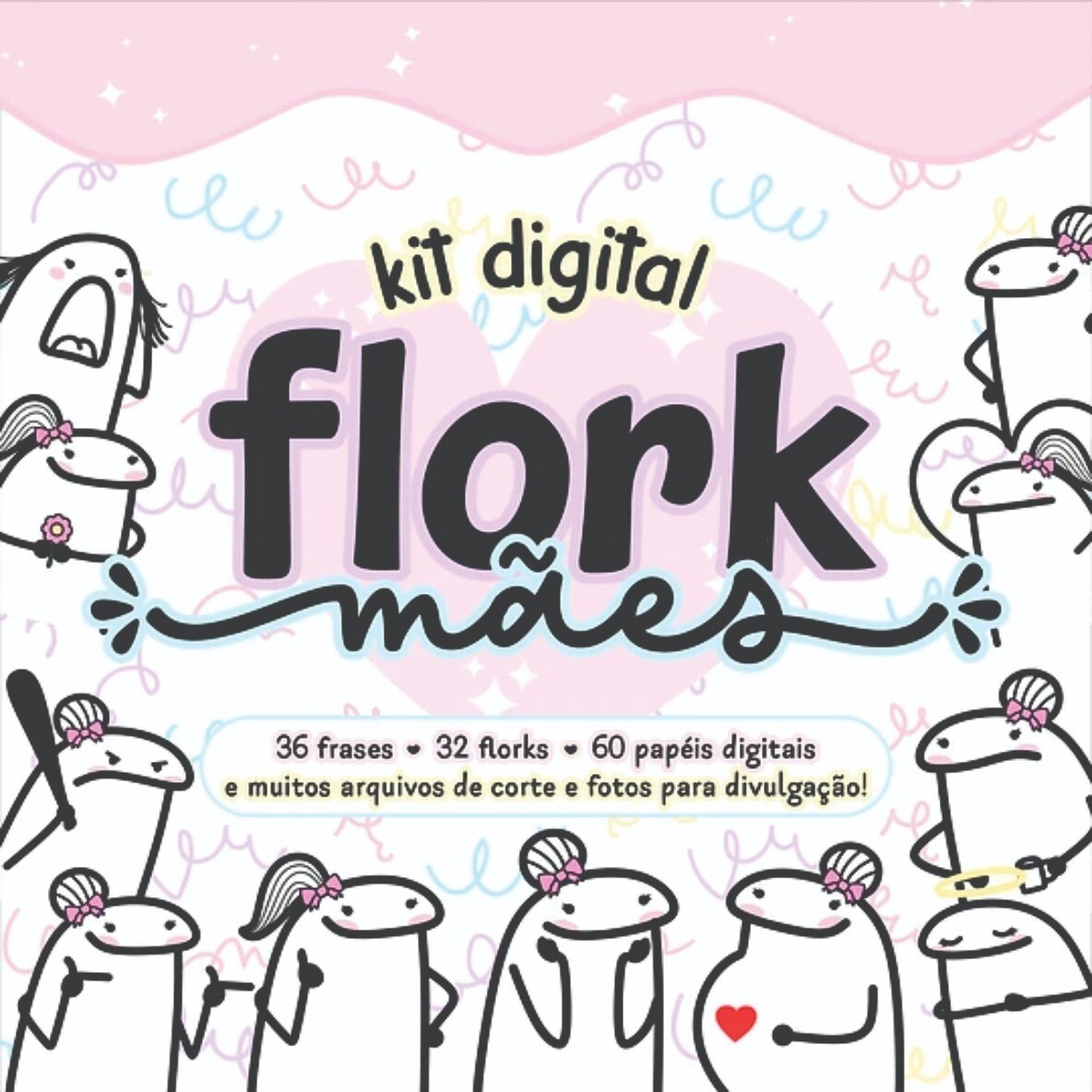 Kit Digital Flork Dia Das Mães Em Png