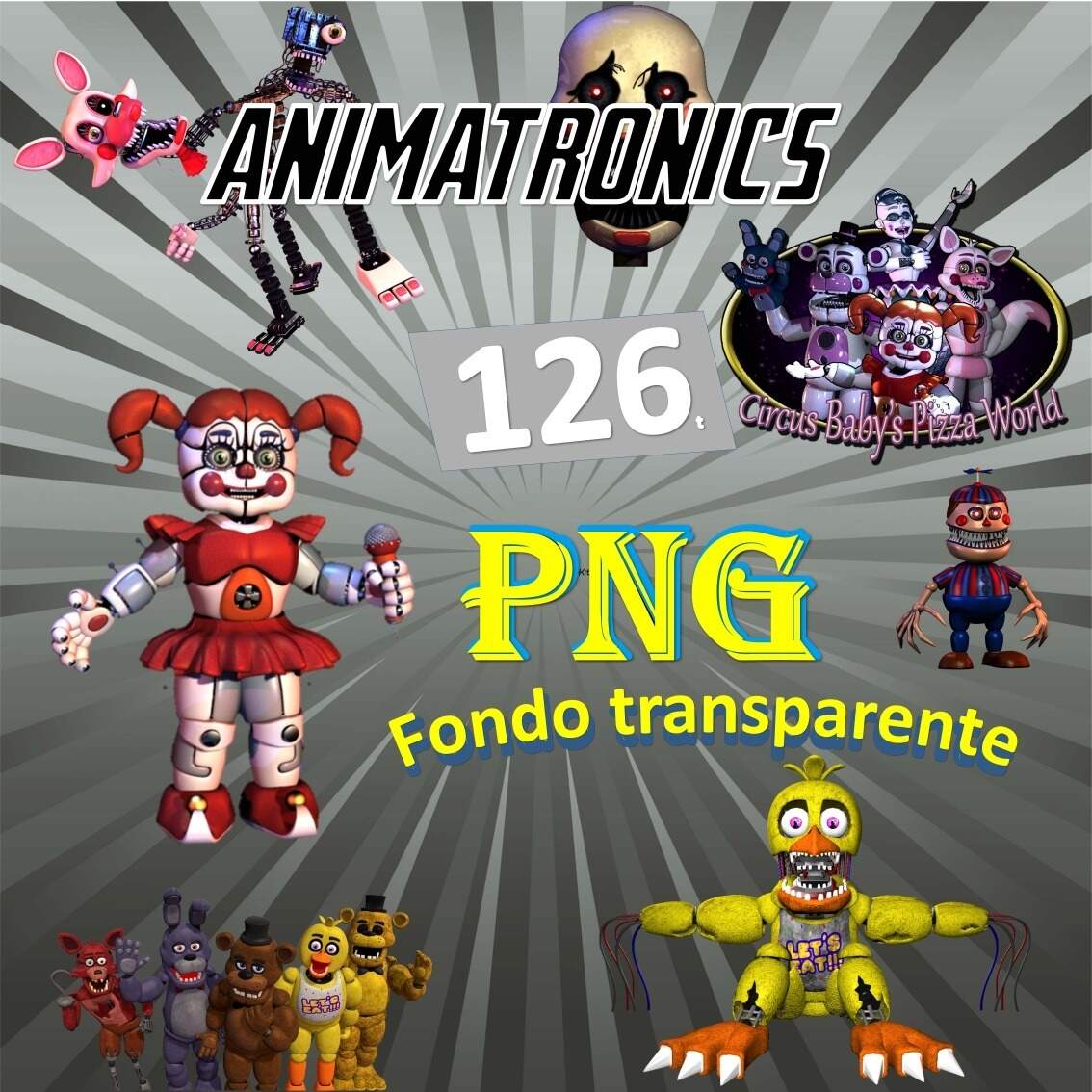 Kit Imprimible Cliparts Imagenes Png Animatronics