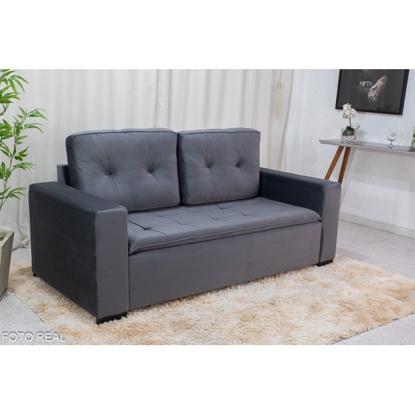 Sofá Cinza - Distribuidora de Móveis RJ - Rufer