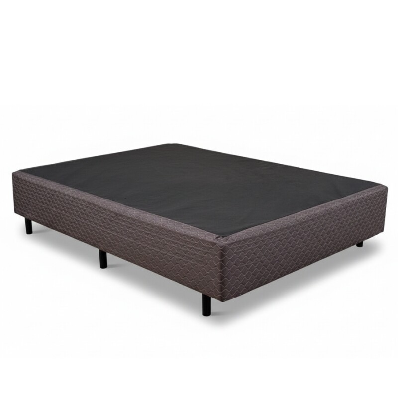 Base Box Casal Universal Marrom Bordado 138x188x40 - Gazin ...